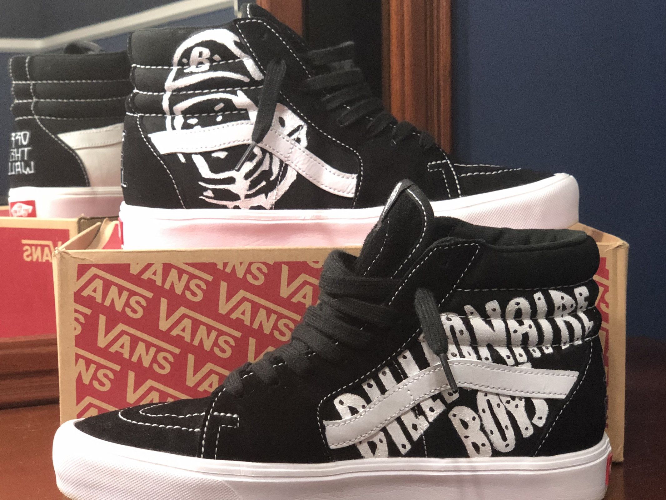 Vans BBC Custom Sk8-Hi Lite | Grailed