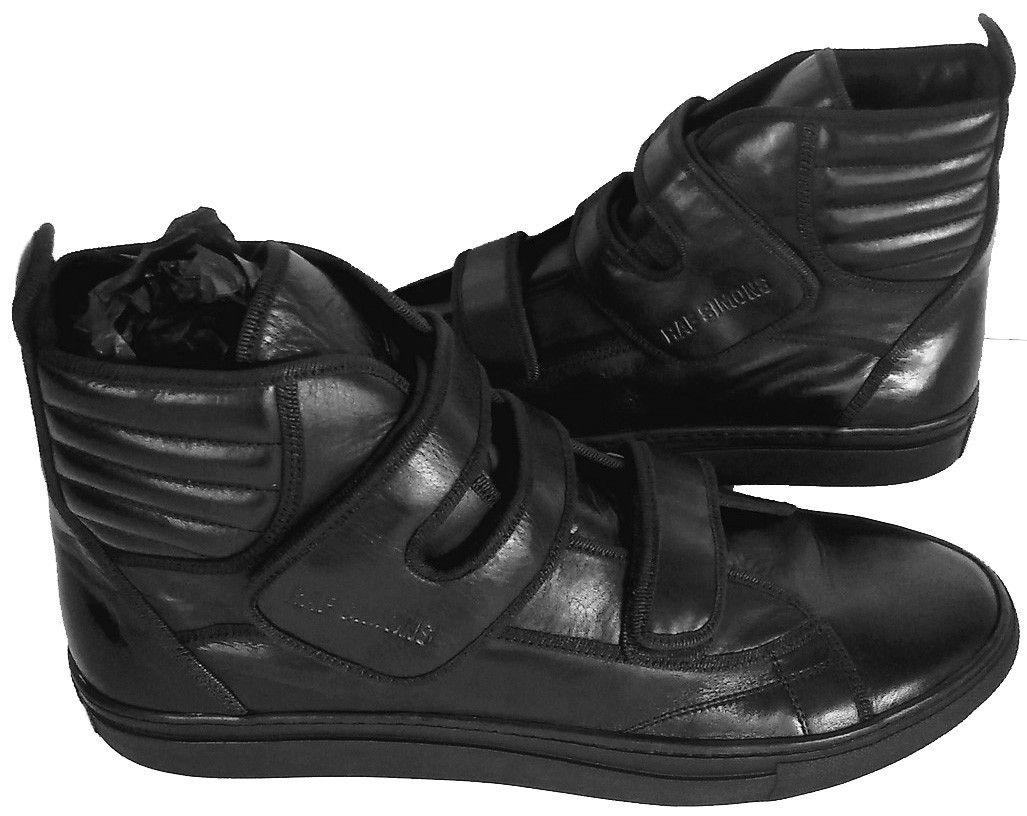 Raf Simons RAF SIMONS HIGH TOP CARRY OVER VELCRO SNEAKERS - BLACK - NEW ...
