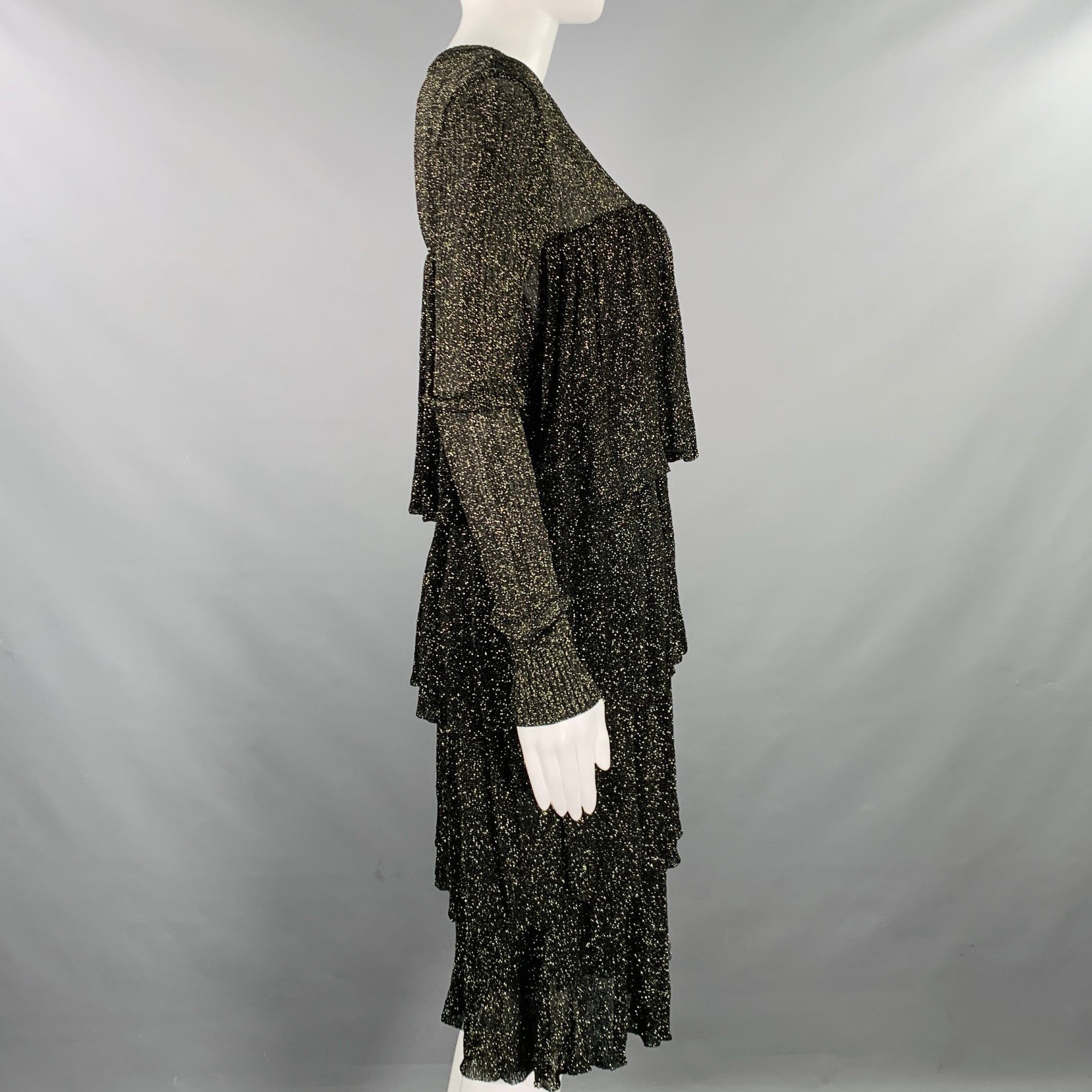 Scotch & Soda COTCH AND ODA tarwatcher Black Gold Knit Ribbed Layered ...