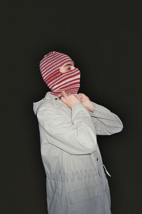 Raf Simons Striped Balaclava Ski Mask | Grailed