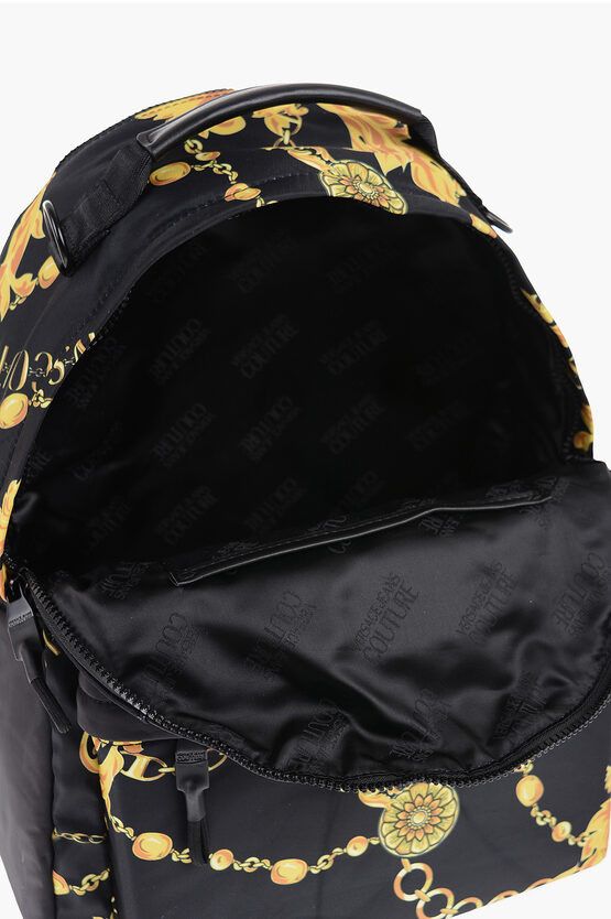 Versace JEANS COUTURE Baroque Printed RANGE ICONIC Backpack with Max ...