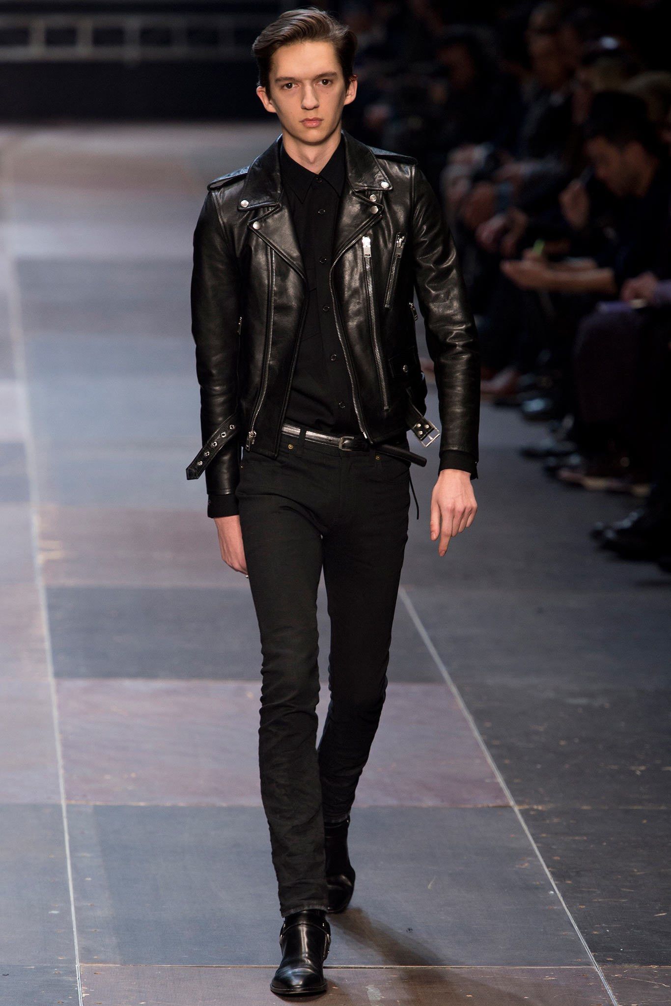Saint Laurent Paris L17 Calfskin Biker FW13 | Grailed