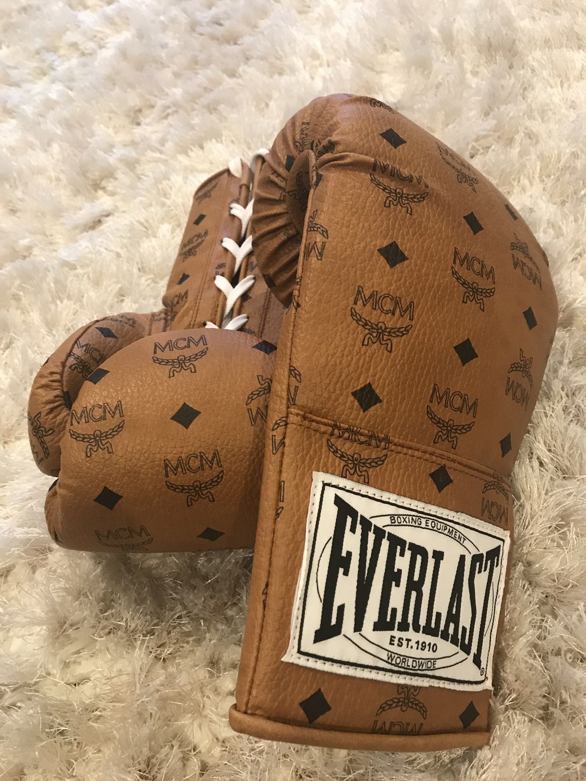 Everlast × MCM Mcm X Everlast Power Lock Boxing Gloves | Grailed