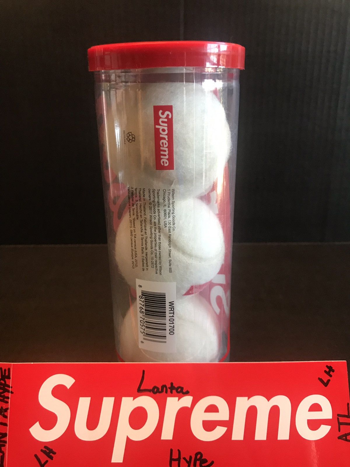 Supreme × Wilson Supreme Tennis Balls | Grailed