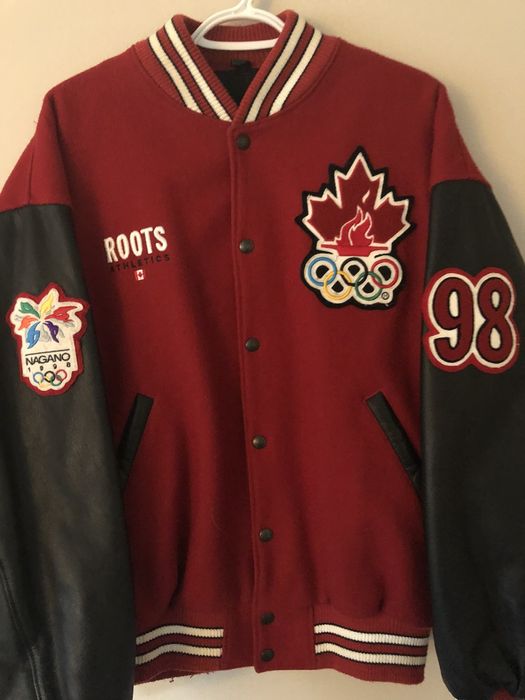 Roots Vintage Roots Olympic Letterman 98 Olympics Team Canada | Grailed