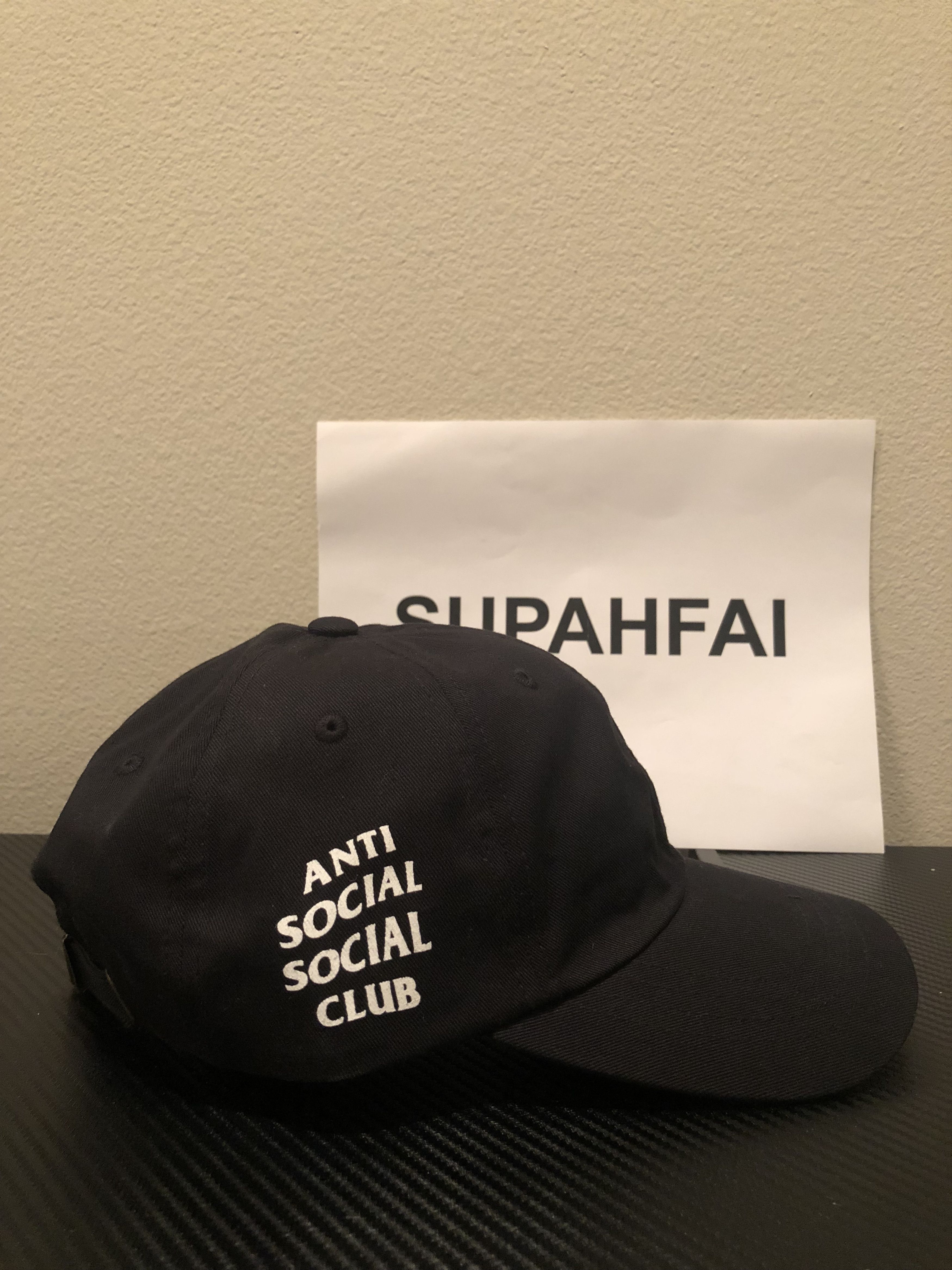 Anti Social Social Club WEIRD CAP-BLACK | Grailed