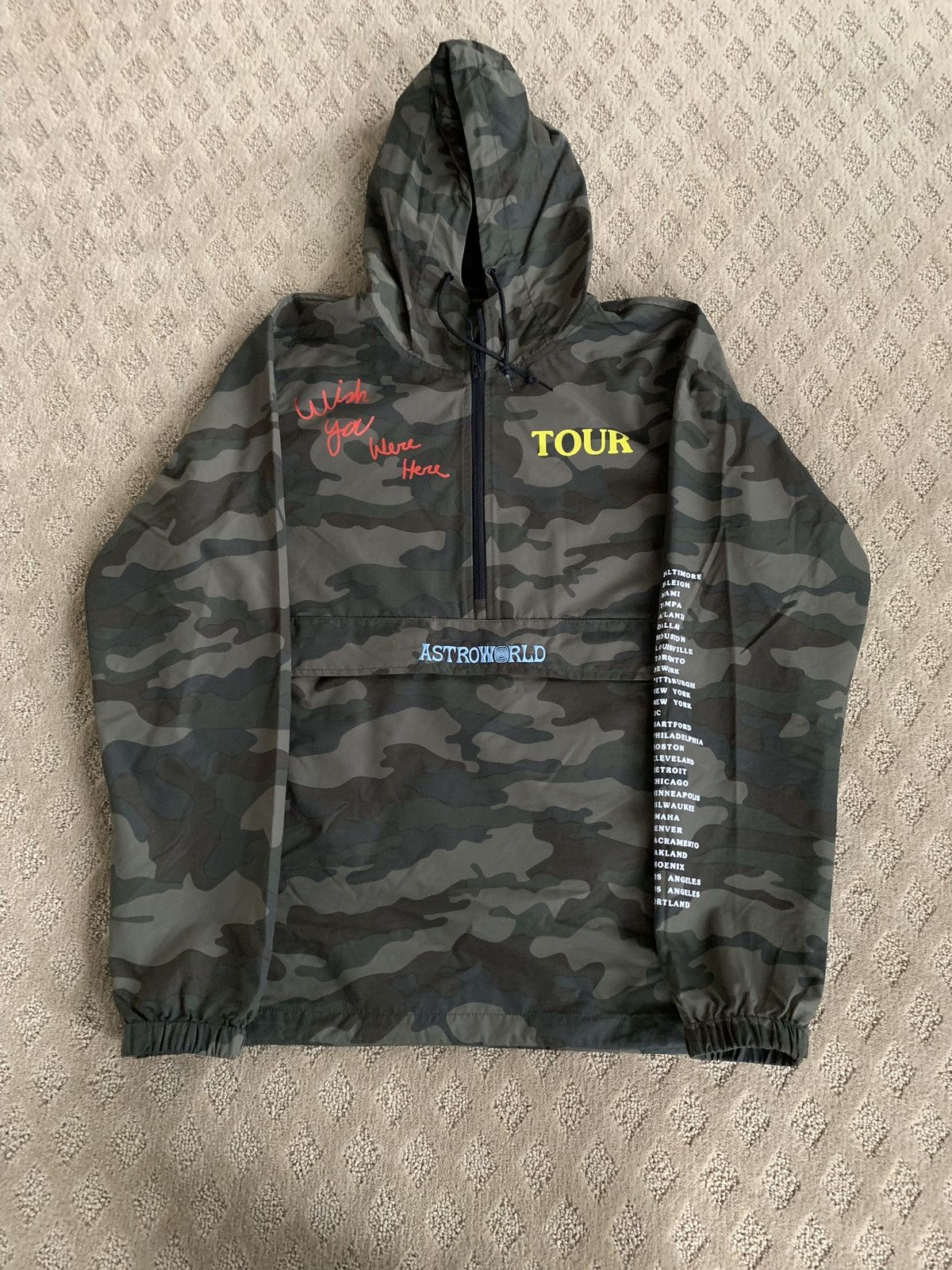 Travis Scott Astroworld Camo Tour Jacket | Grailed