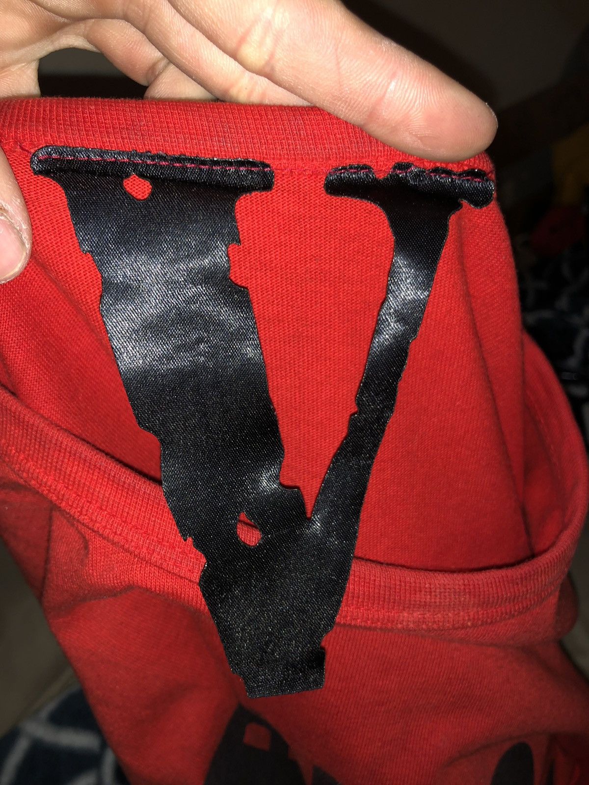 Vlone Red And Black -FRIENDS tee | Grailed