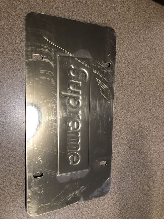 Supreme Gold License Plate | Grailed