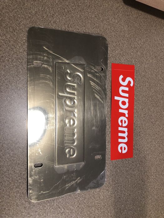 Supreme Gold License Plate | Grailed