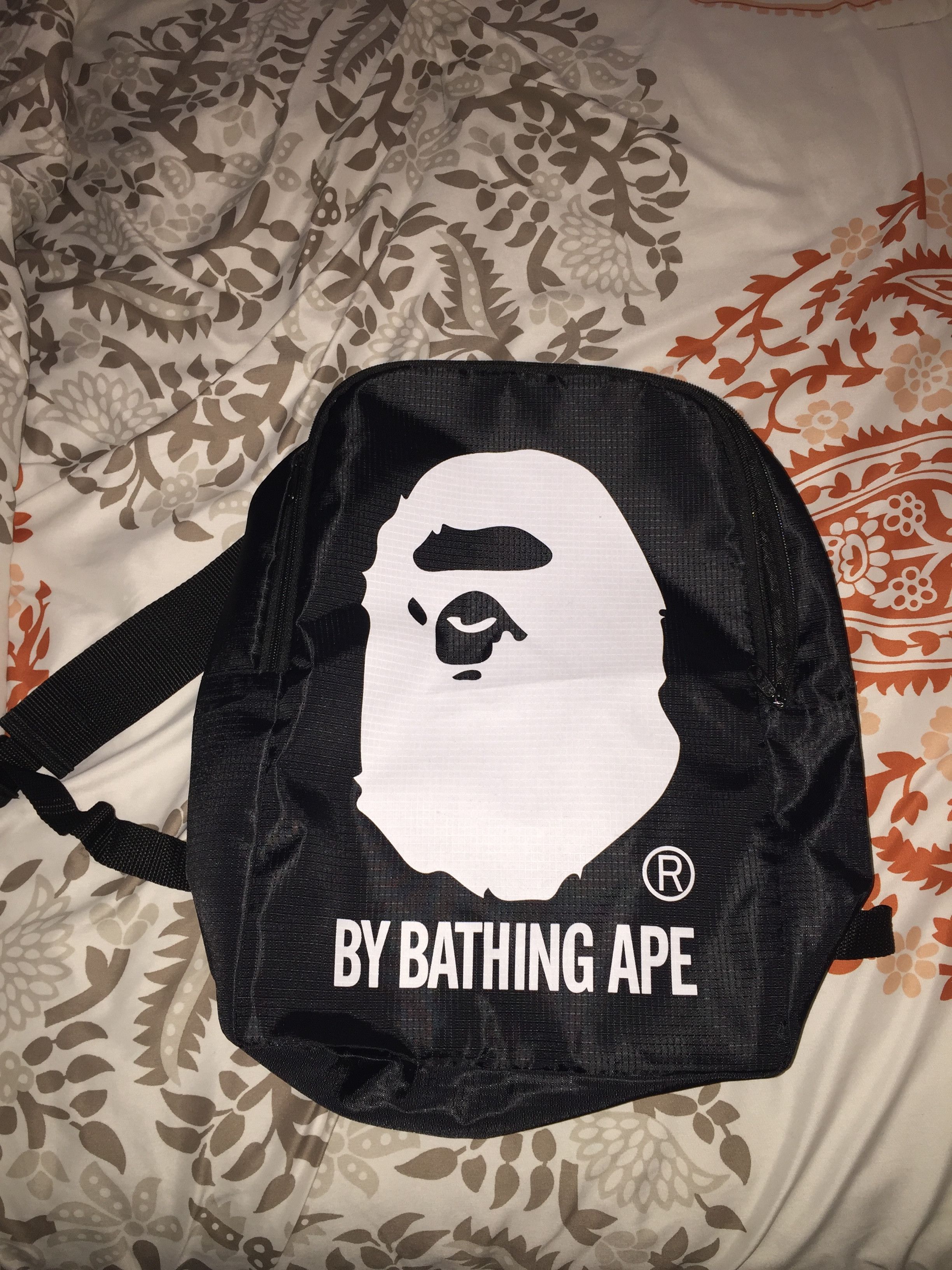 Bape A Bathing Ape Bape Backpack Black/White | Grailed