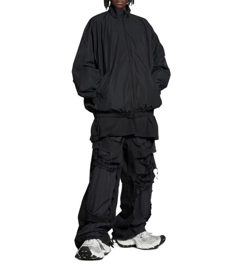 Balenciaga Balenciaga 24Fw nylon jacket with tape logo on the back jac ...