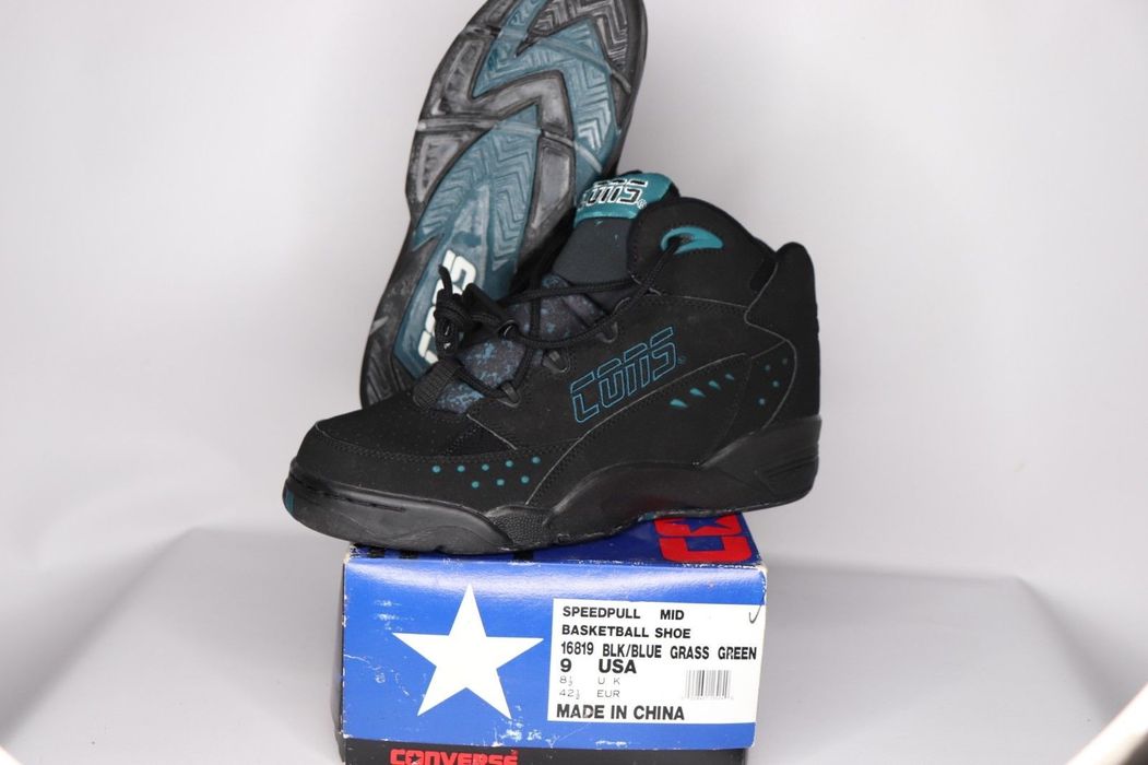 Vintage Vintage 90s New Converse Mens 9 Speedpull Mid Cons Basketball ...