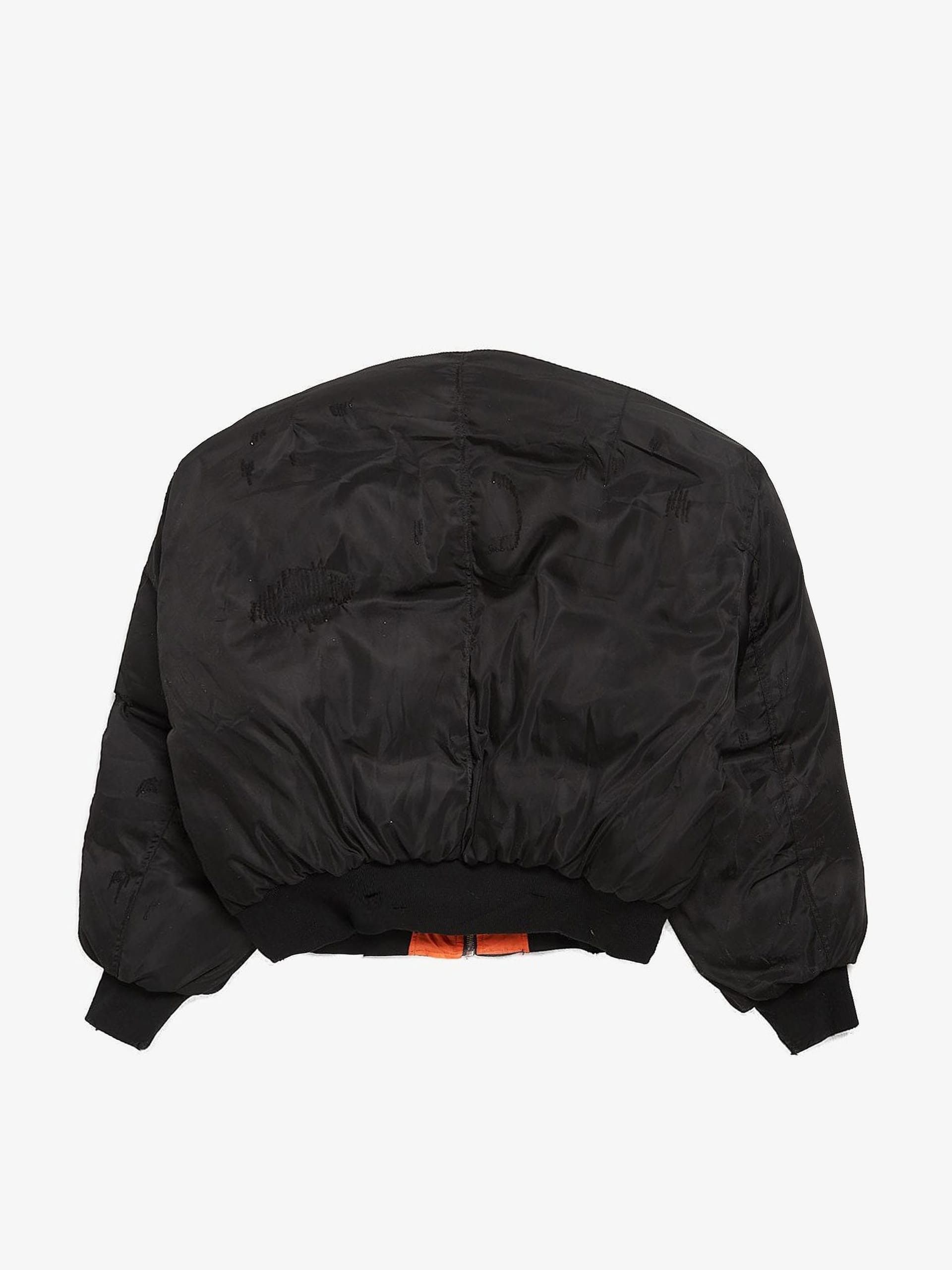 Project GR Reversible Puffer Bomber Jacket - Black | Grailed