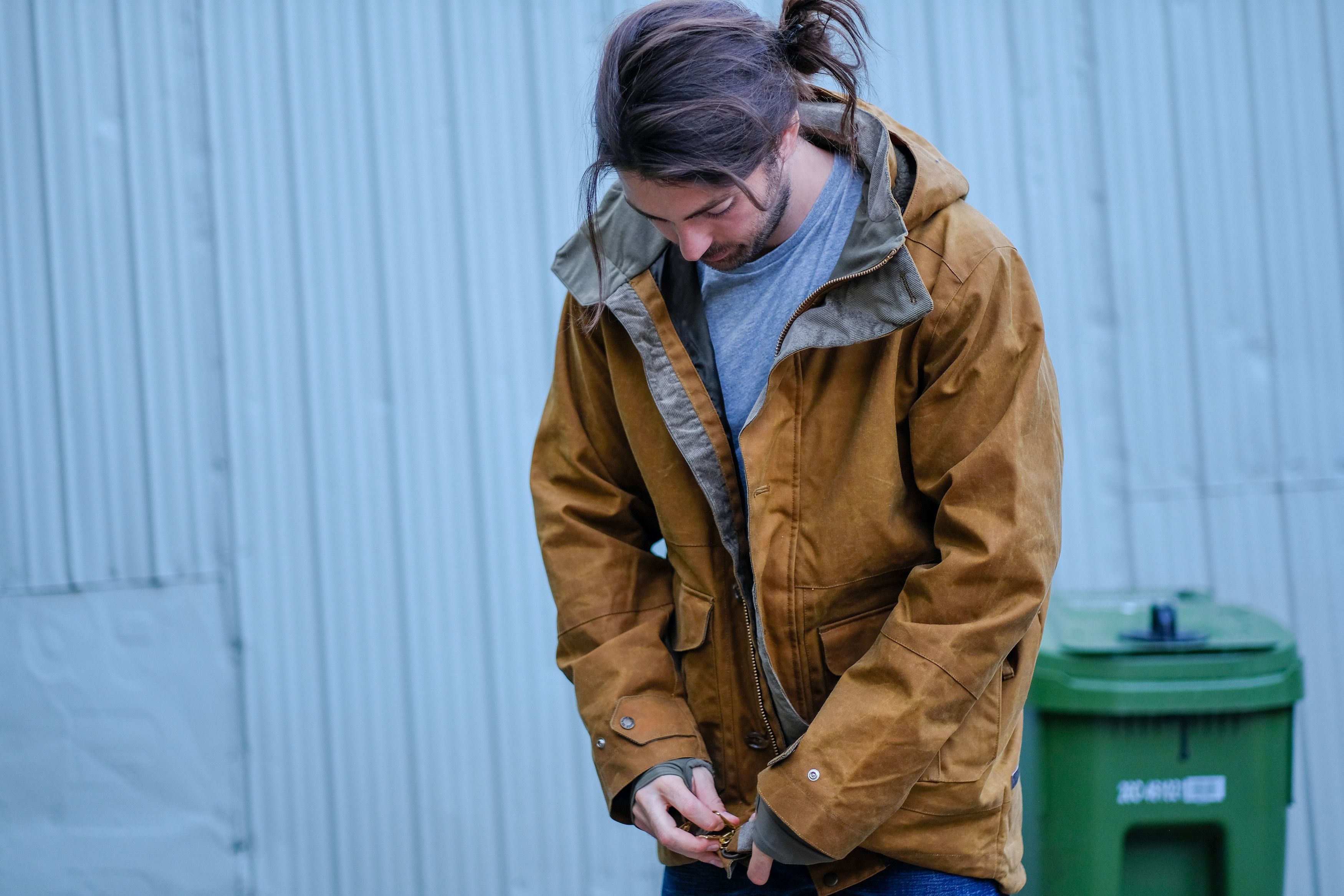 Burton × Filson Sentry Jacket Tin Oil Cloth (Winter) | Grailed