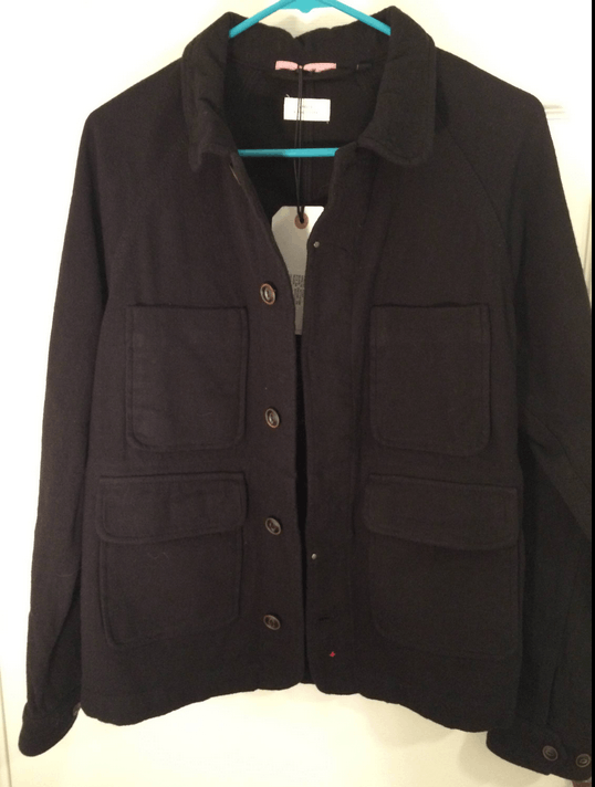 Apolis Black Indigo Wool Chore Coat | Grailed