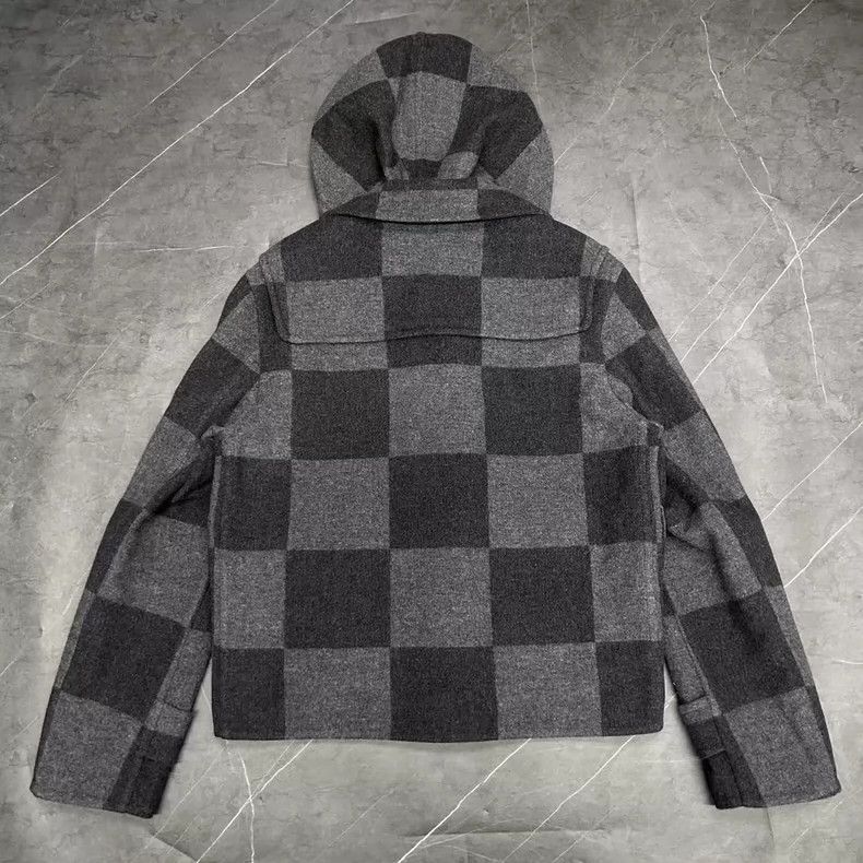 Louis Vuitton Louis Vuitton LV nigo collaboration cow horn button plaid ...