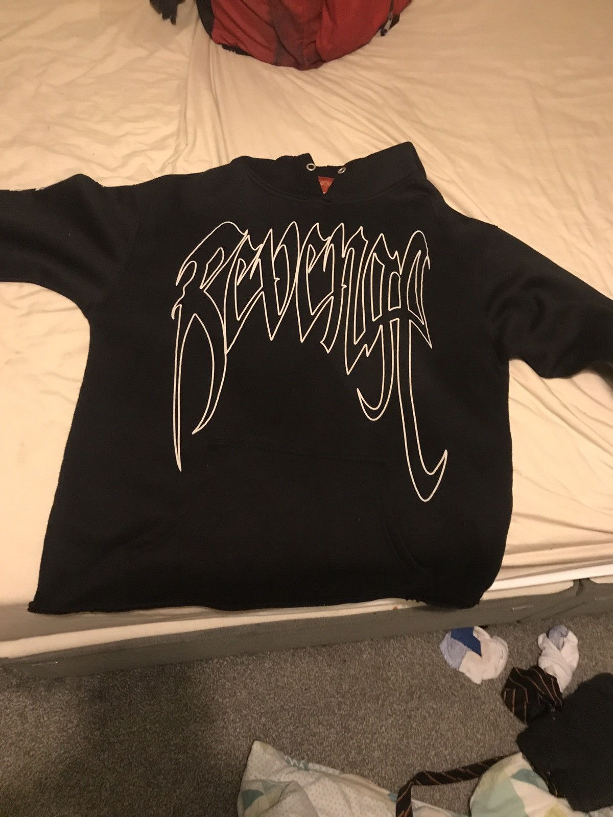 Revenge Revenge White Outline Kill Hoodie (xxxtentacion) | Grailed