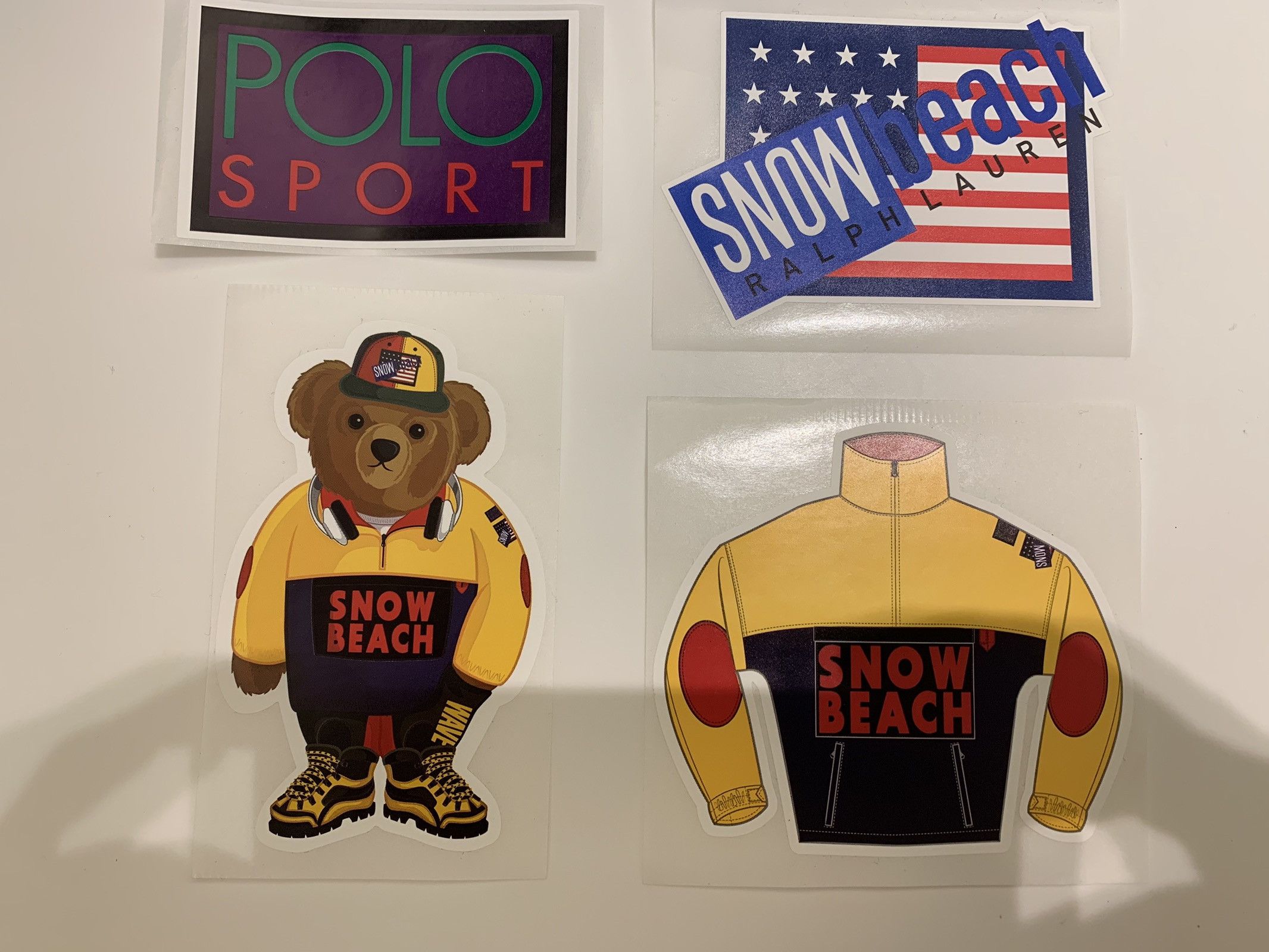 Polo Ralph Lauren Snow beach Stickers, Full Set | Grailed