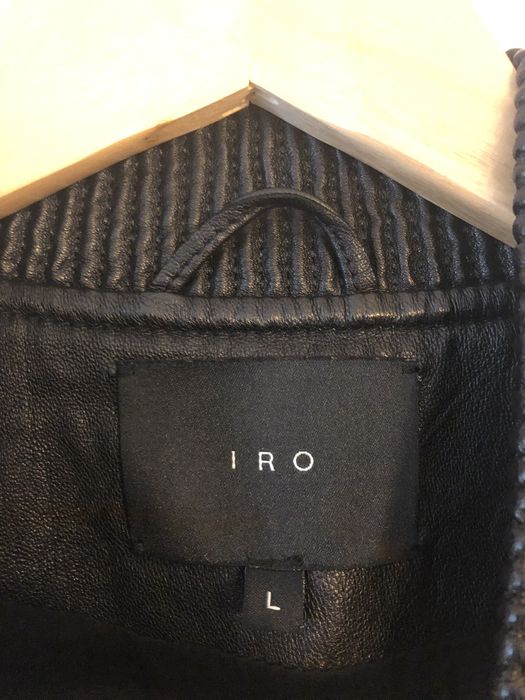 Iro IRO Full Lambskin Leather Varsity Jacket | Grailed