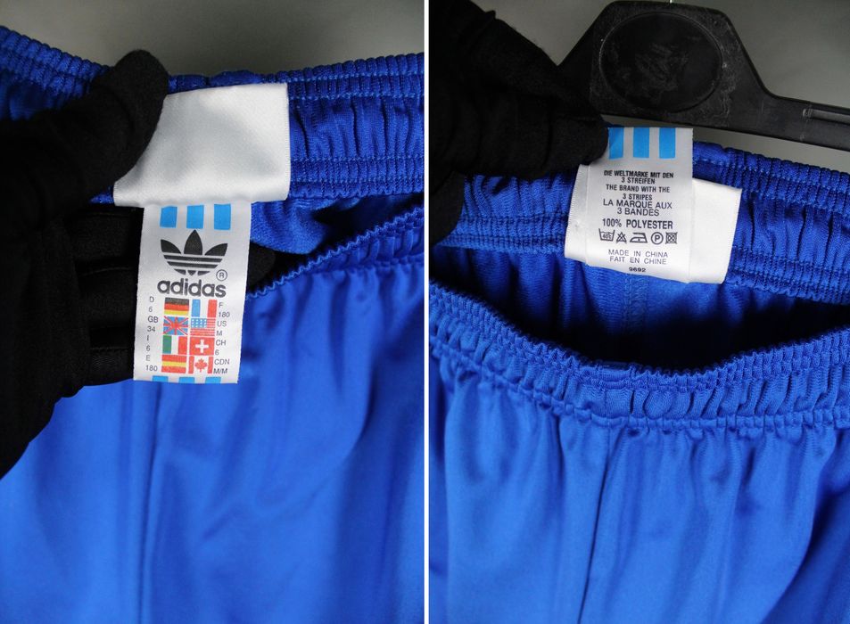 Adidas Vintage Adidas Originals Blue/Orange 3 Stripes Men’s Sweat Pants ...
