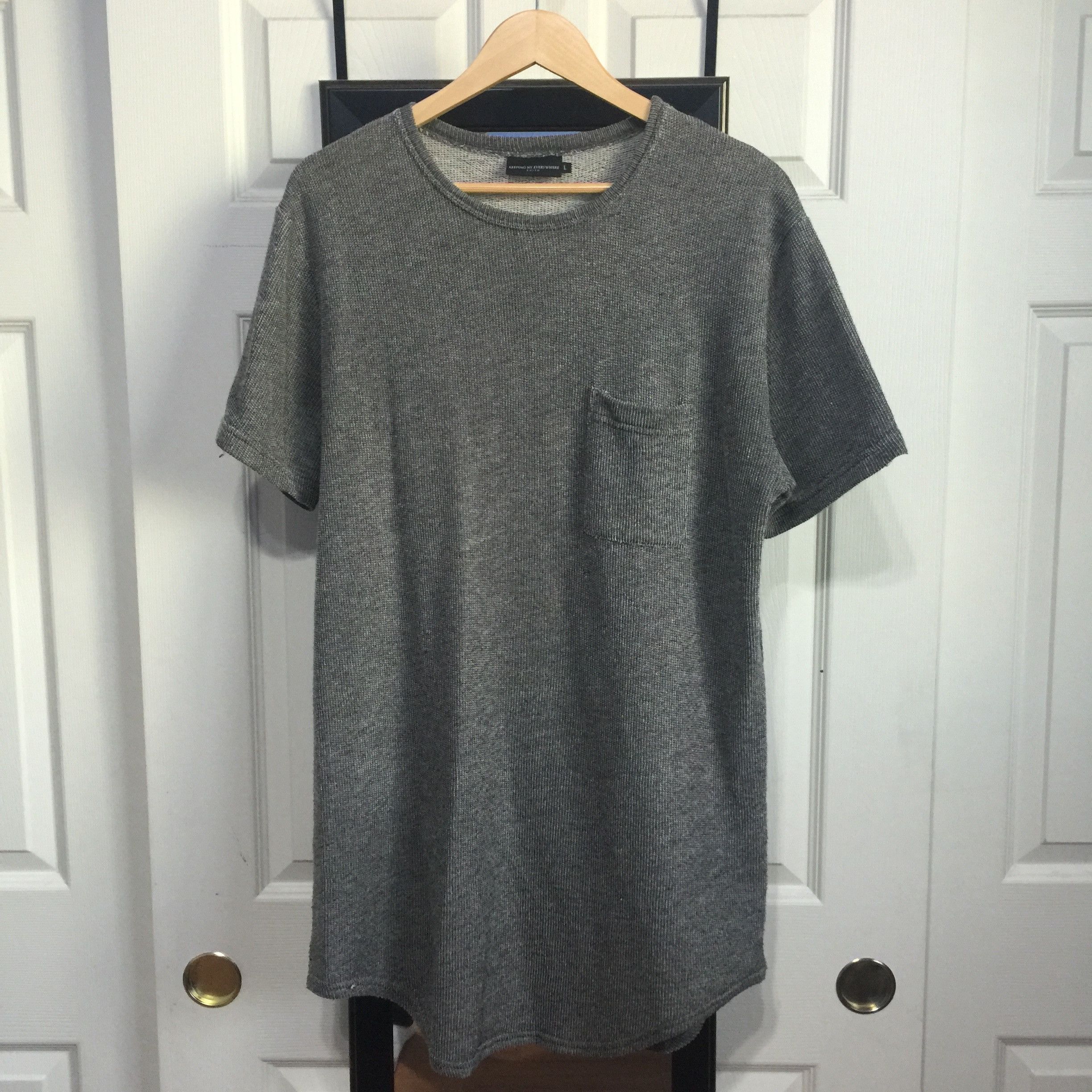 Knyew Chainmail Pocket E-Long Scoop Tee | Grailed