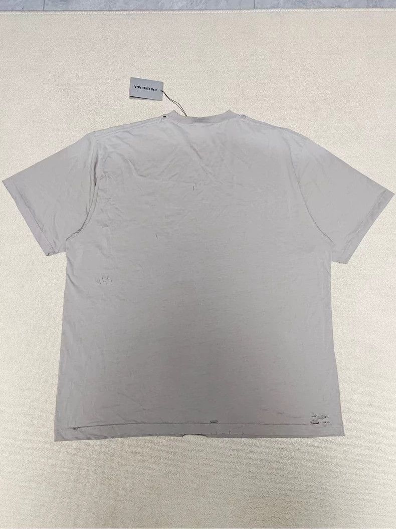 Balenciaga Balenciaga 22ss Blur Mosaic Logo Do Old Destroy Short Sleev -DMC | Grailed