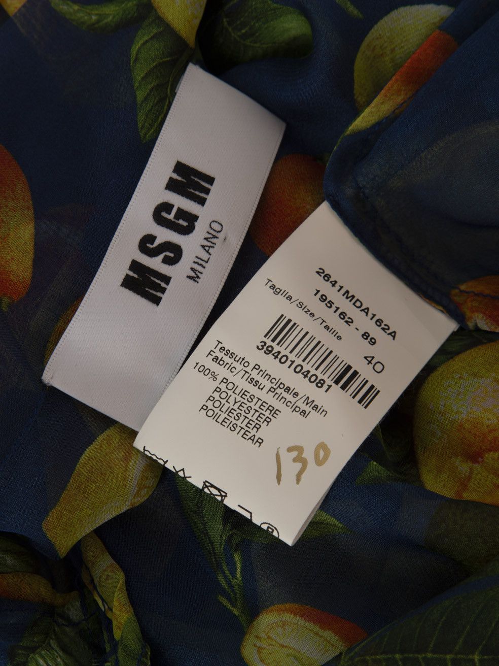 MSGM Fruit Print Sheer Dress | Grailed