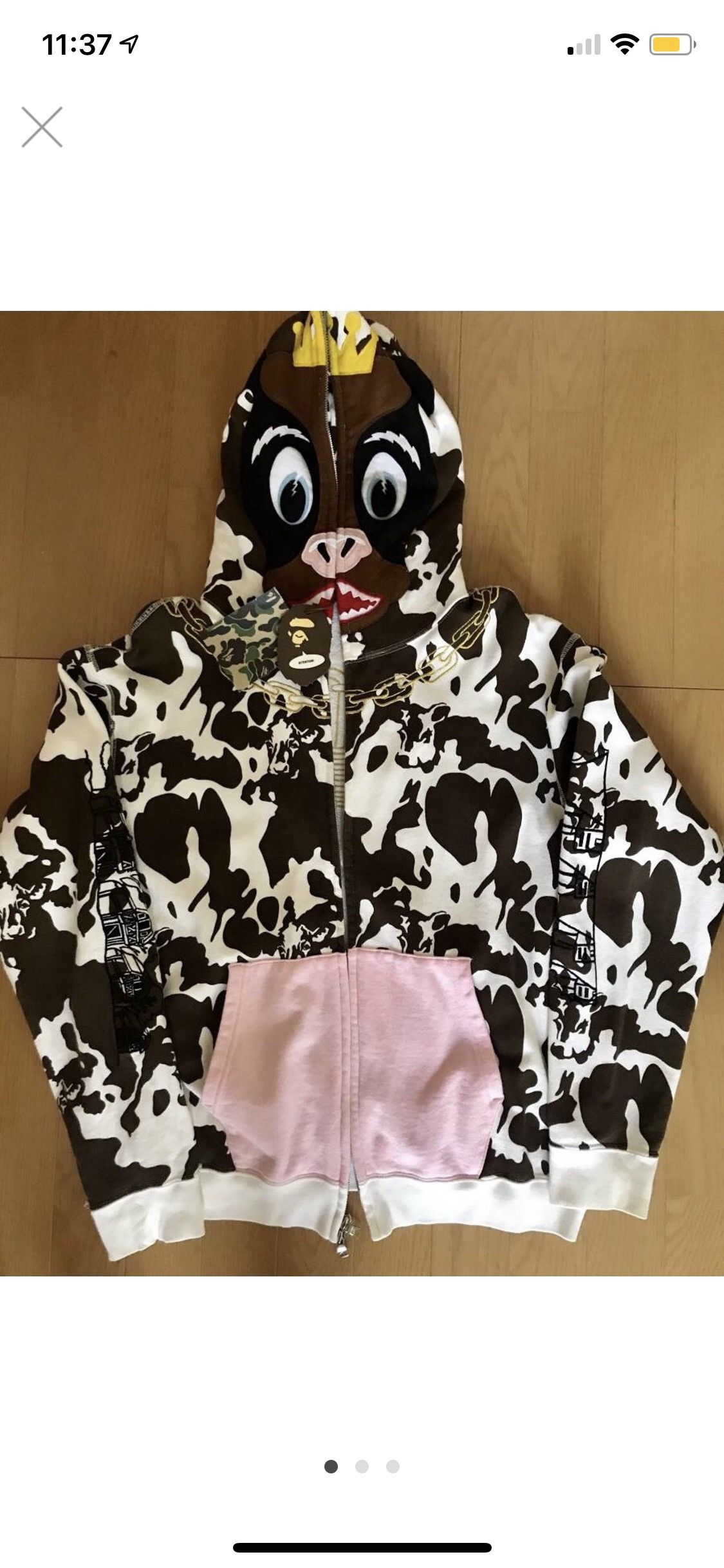 Bape OG BAPE COW HOODIE | Grailed
