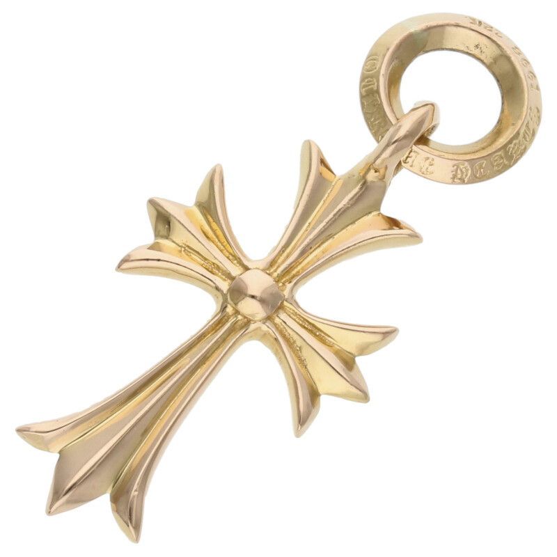 Chrome Hearts Gold Tiny CH Cross | Grailed
