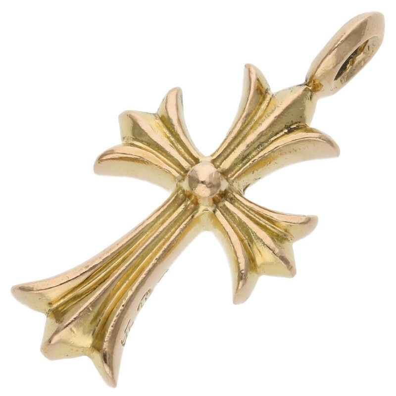 Chrome Hearts Tiny Fat Cross Diamond 22k Pendant | Grailed