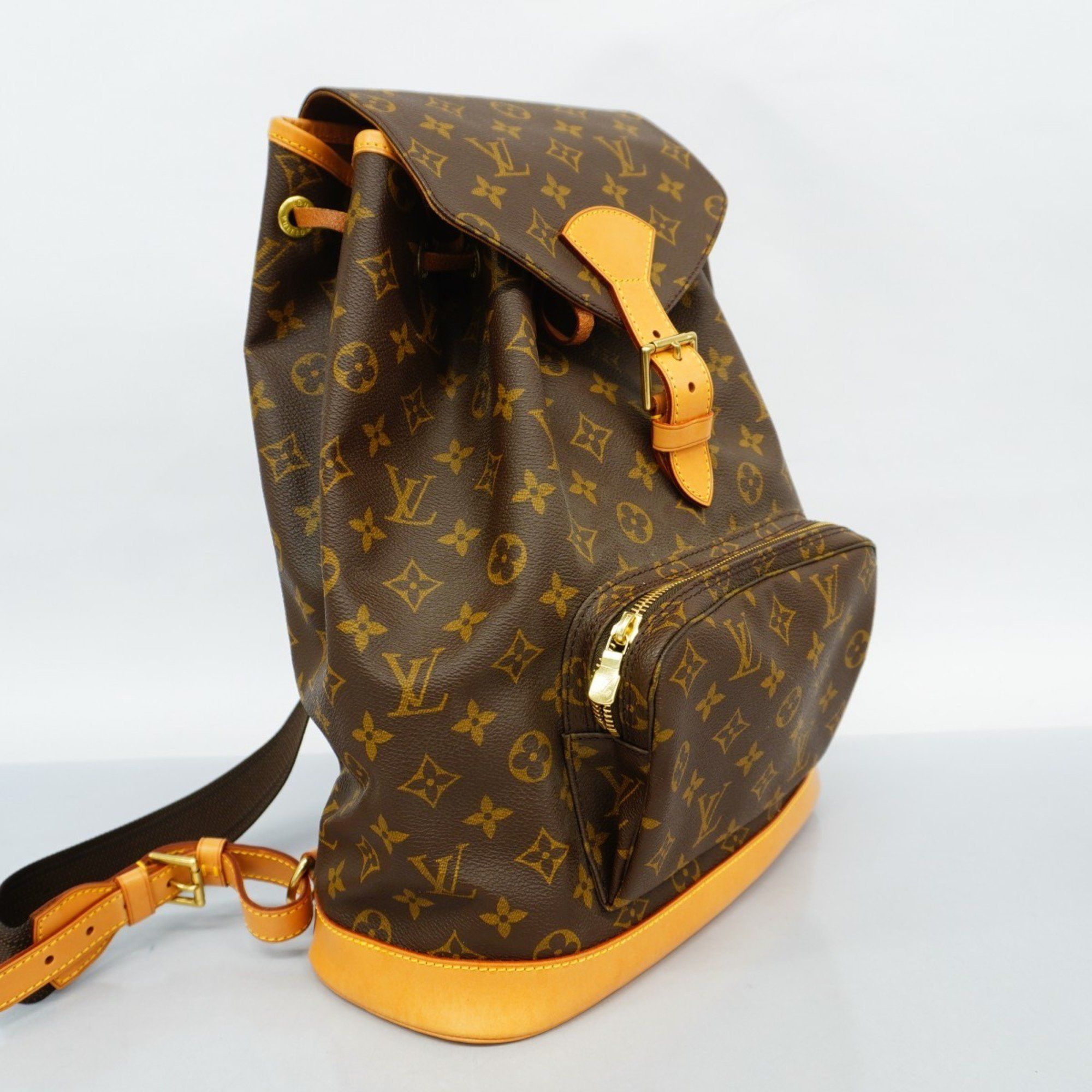 Louis Vuitton Louis Vuitton Backpack Daypack Monogram Montsouris GM M51135 Brown Women's | Grailed