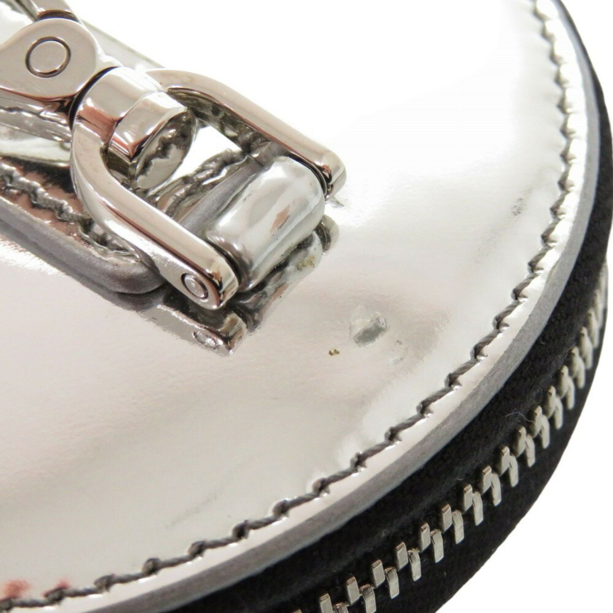 Prada Prada Triangle 1TL431 Brushed Leather Silver Coin Case 1135PRADA ...