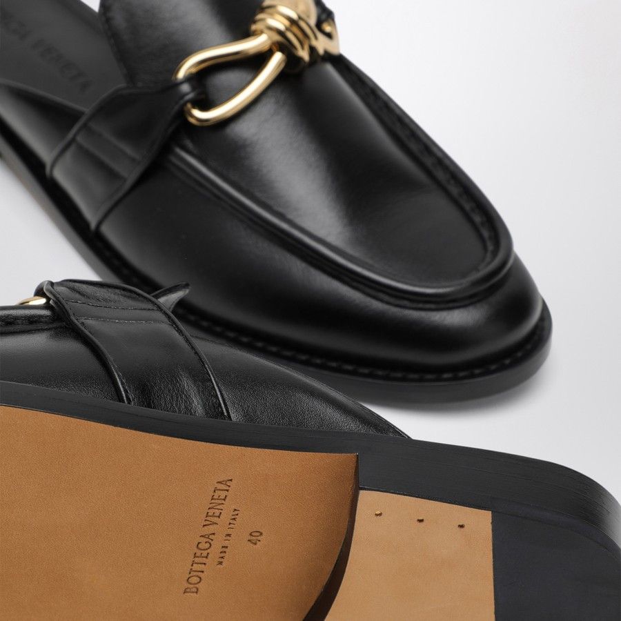 Bottega Veneta Black Astaire moccasin sabot | Grailed