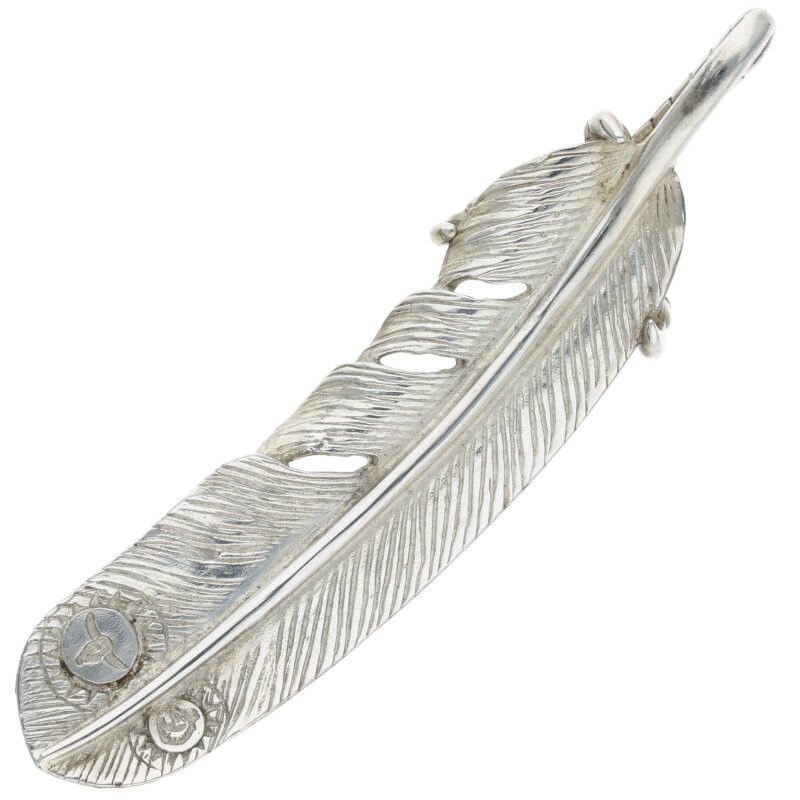 Tady & King Right-facing necklace top Claw SV Feather GP Rose Extra ...