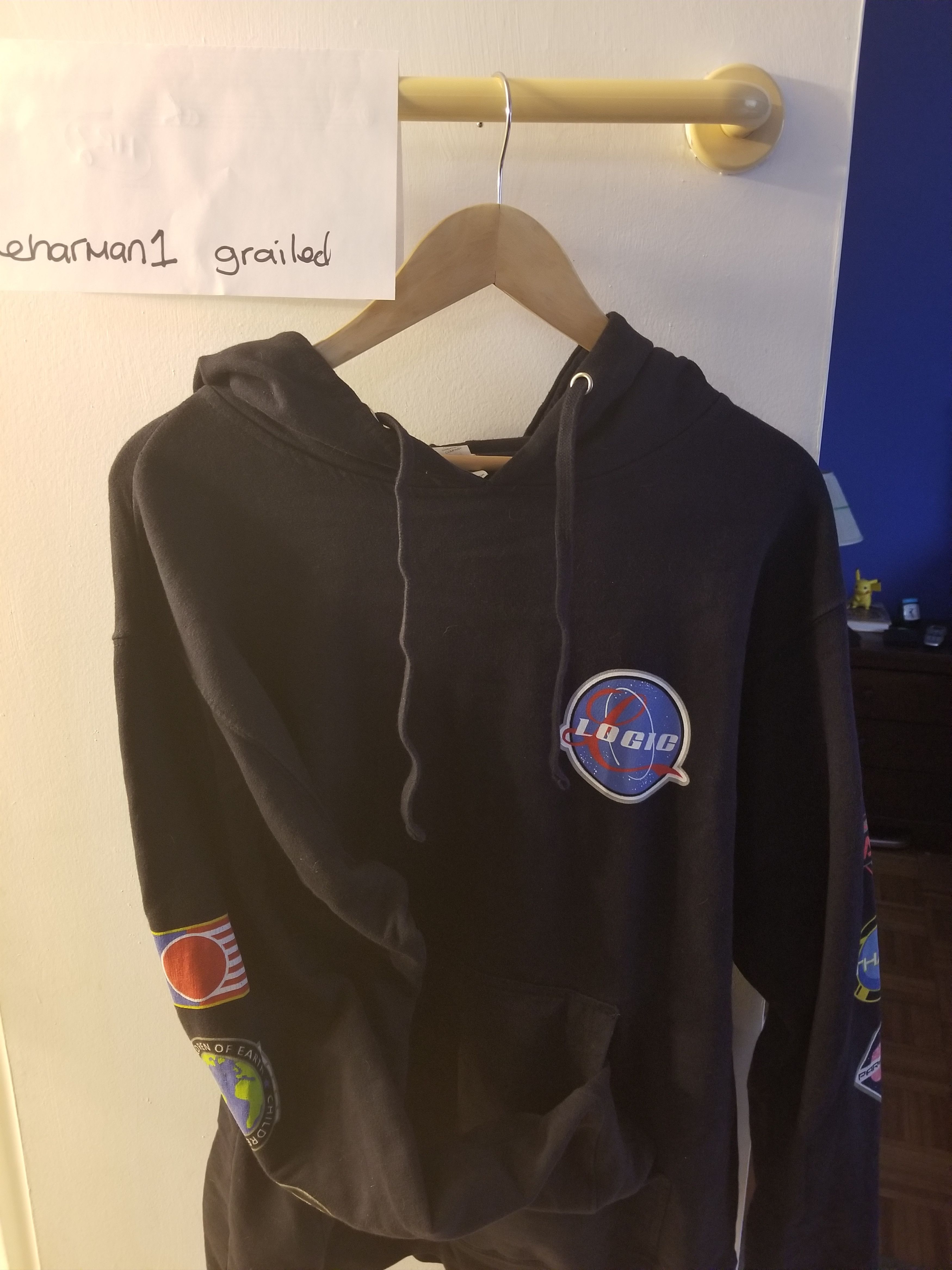 Logic Logic black hoodie | Grailed