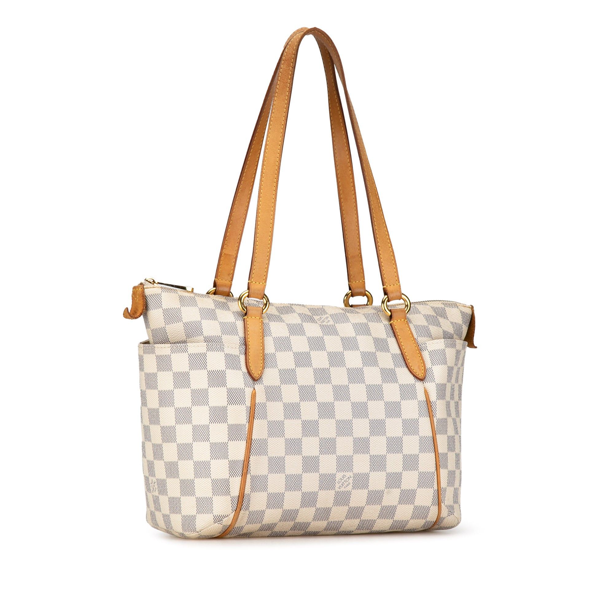 Louis Vuitton White Damier Azur Totally PM Tote Bag | Grailed