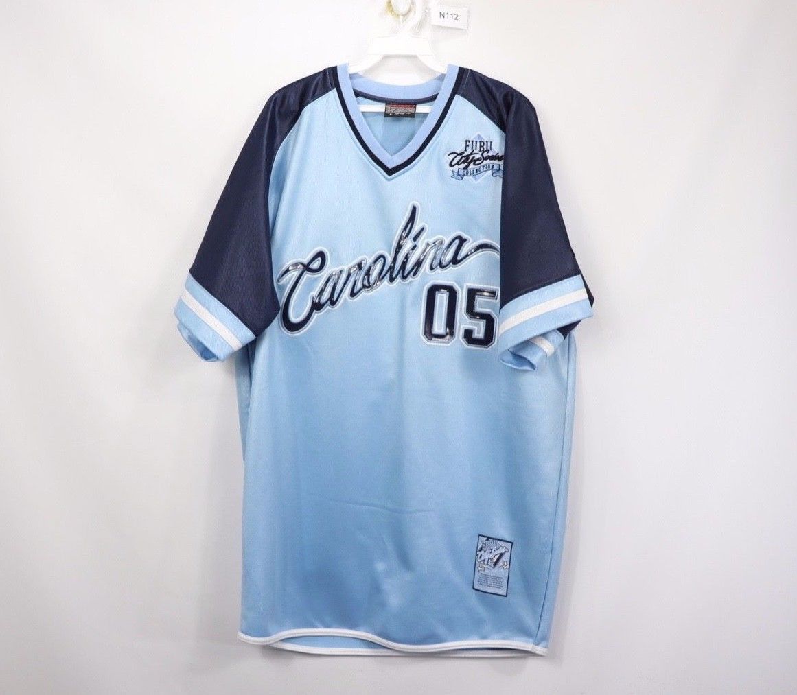 Vintage Vintage 90s FUBU Mens Large City Streets North Carolina Spell Out Jersey Shirt | Grailed
