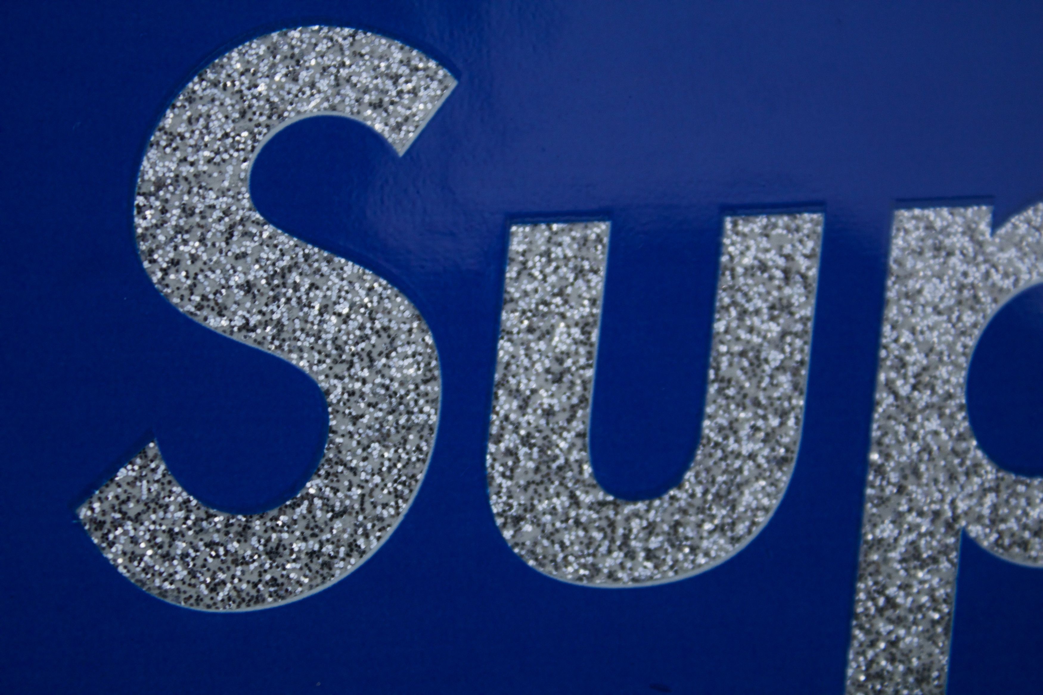 Supreme Glitter Box Logo Sticker | Grailed