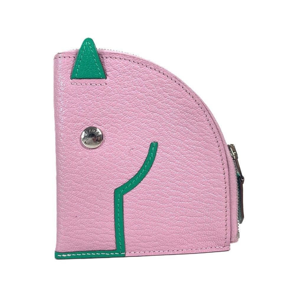 Hermes Hermes Paddock Cheval Horse Compact Wallet Coin Purse Chevre ...