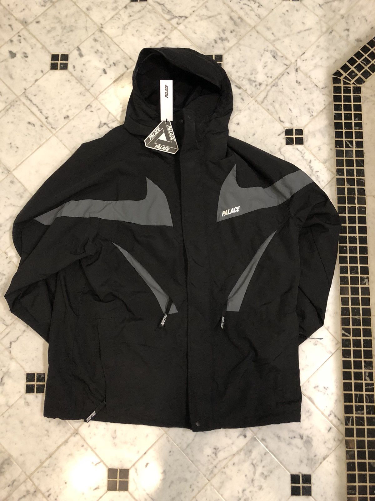 Palace Palace Windbreaker/Jacket L (black/gray) | Grailed