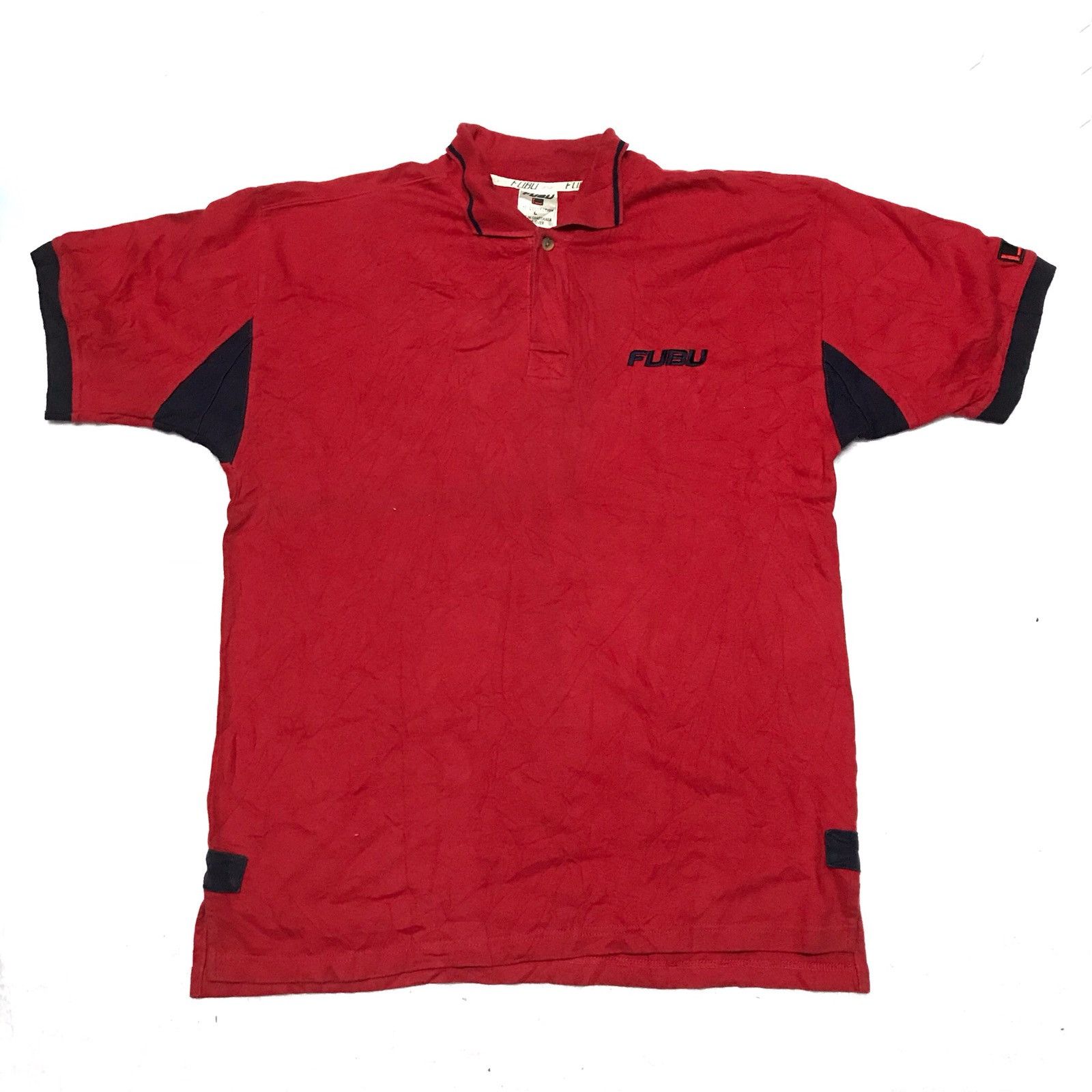 Fubu Fubu Sport Polo Top Tee Big Logo Red Colour | Grailed