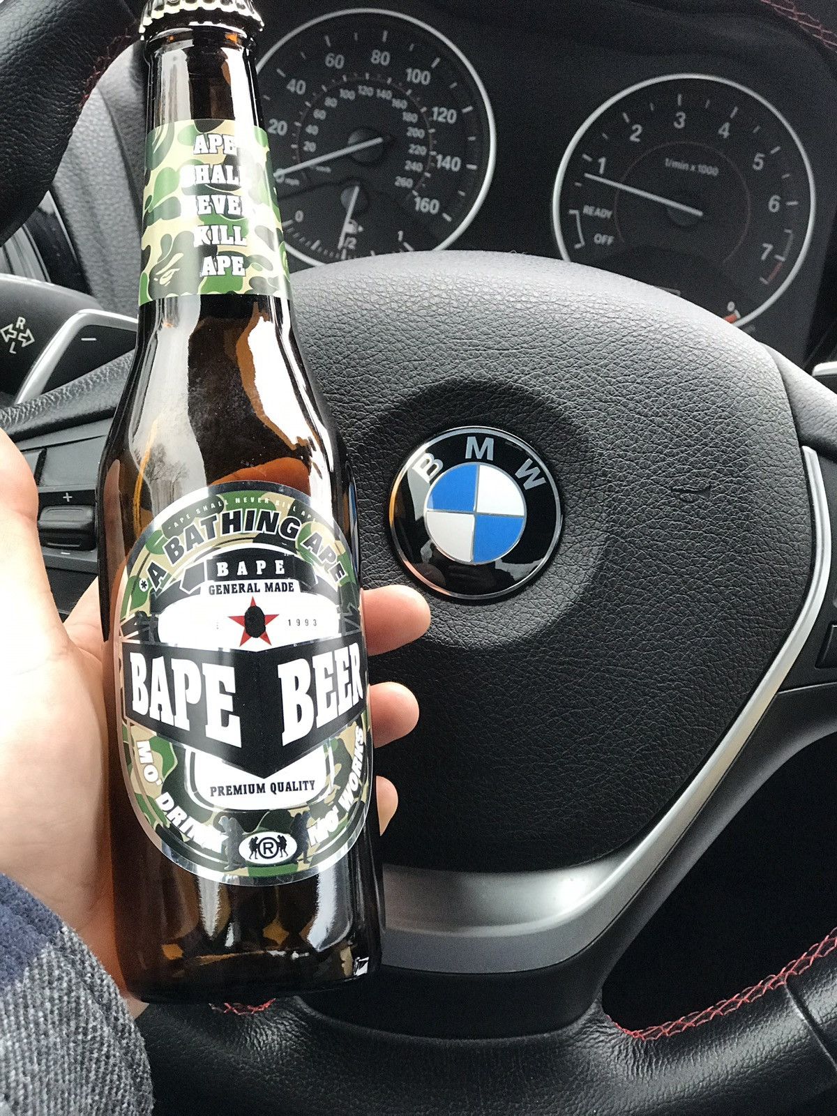 Bape Bape beer Bottle Rare | Grailed