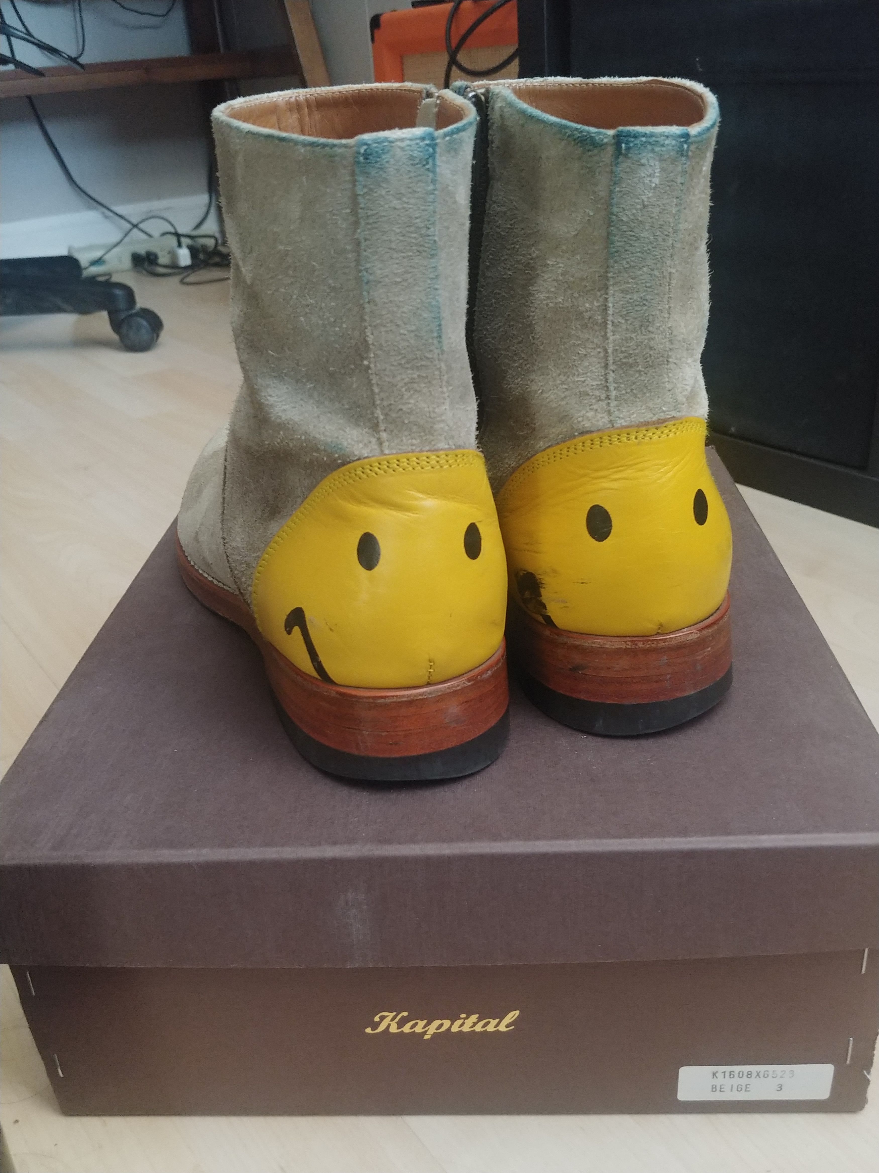 Kapital Side-Zip Smiley Boots | Grailed