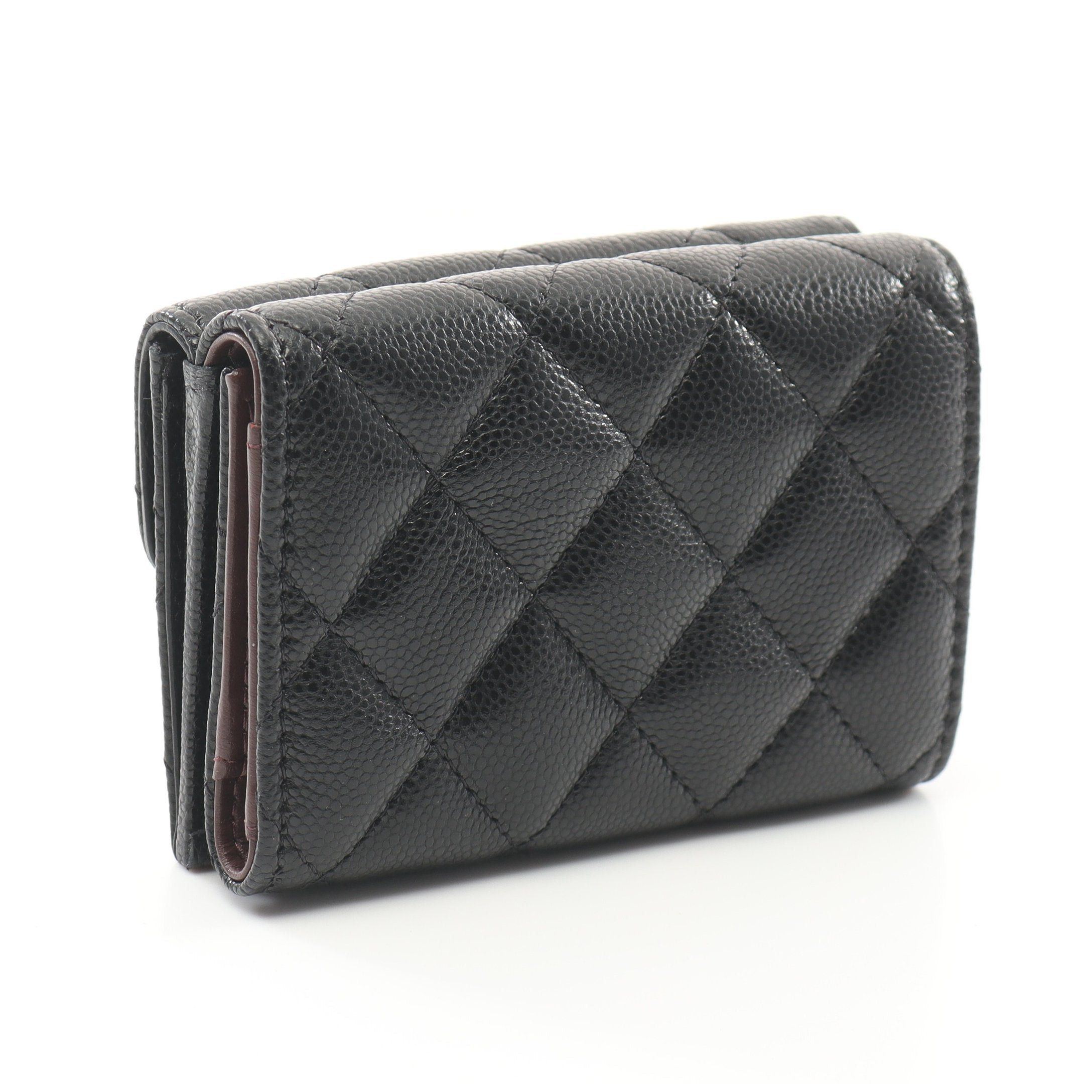 Chanel Chanel Classic Small Flap Wallet Matelasse Trifold Compact ...