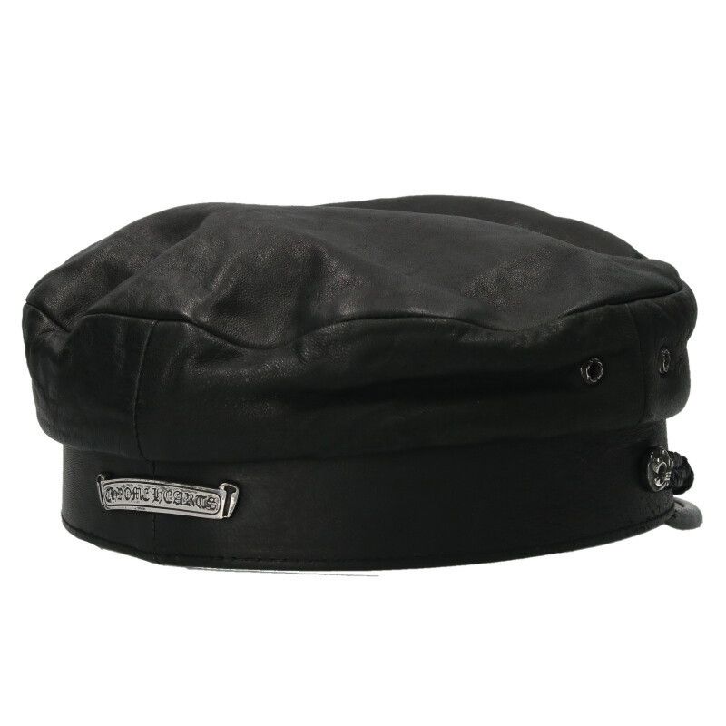 Chrome Hearts BS Flared Leather Captain Hat | Grailed