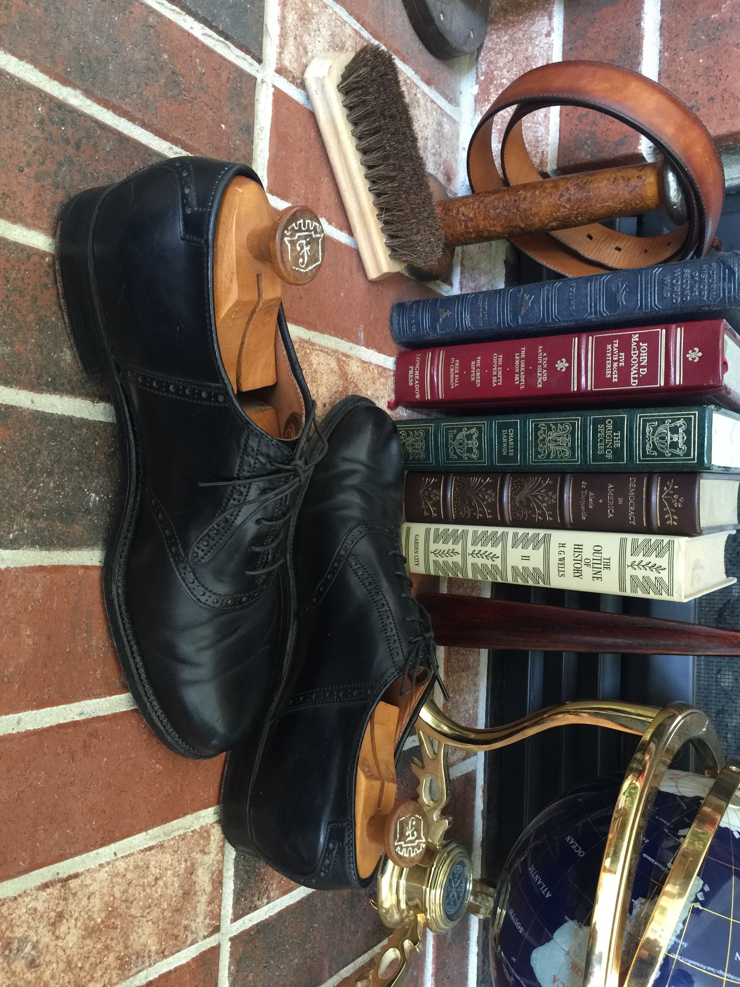 Alden Alden 993 Cordovan Shell Black Saddle Oxfords | Grailed