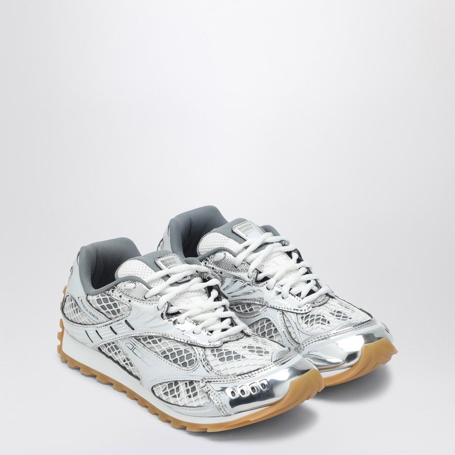 Bottega Veneta Low Orbit silver/white trainer | Grailed