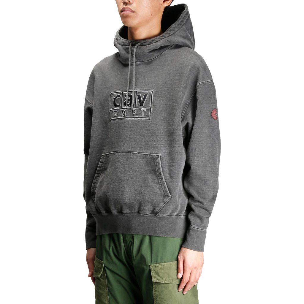 Cav Empt Logo-Embroidered Cotton-Jersey Hoodie - Black | Grailed