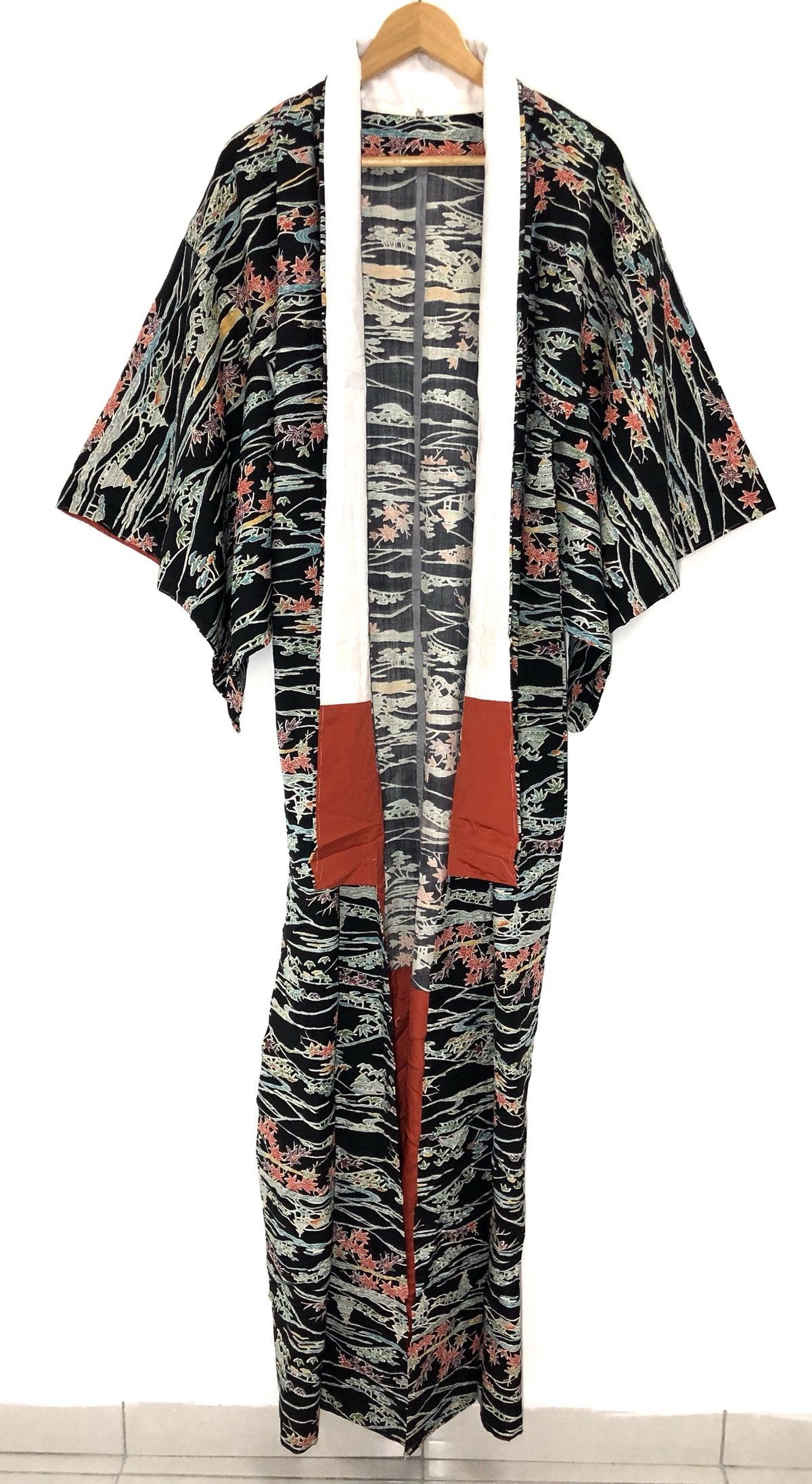 Japanese Brand 🔥Vintage Japanese Haori Hanten Style Repaint Abstracted ...